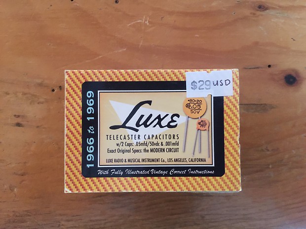 Luxe Telecaster Capacitors The Modern Circuit | Reverb