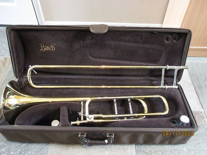 Bach 42 Stradivarius trigger Trombone with Open Wrap F | Reverb