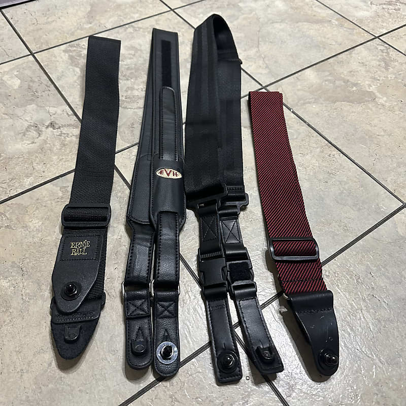 Straps (Lot of 4) EVH ErnieBall Richter Fender | Reverb