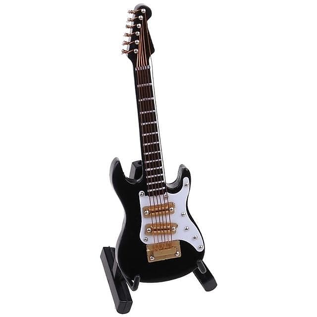 Miniature Electric Guitar - BK | Reverb