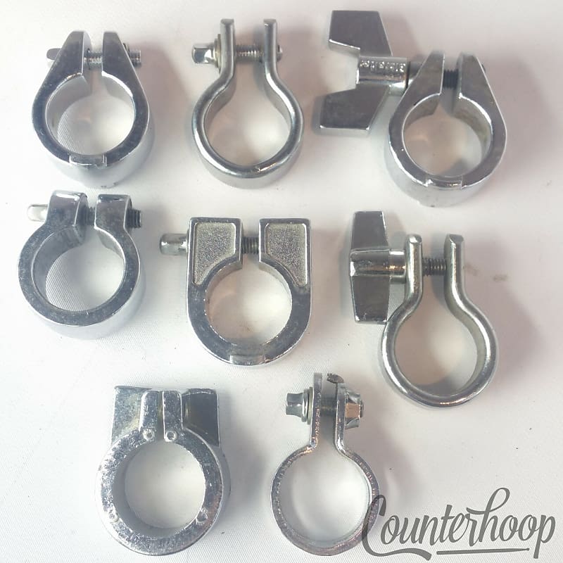 Gibraltar 1"Memory Locks Set 8x Chrome Stand/Mount Tube Clamp | Reverb