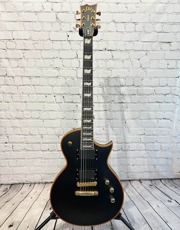 ESP LTD EC-1000 Vintage Black EMG 2022 | Reverb