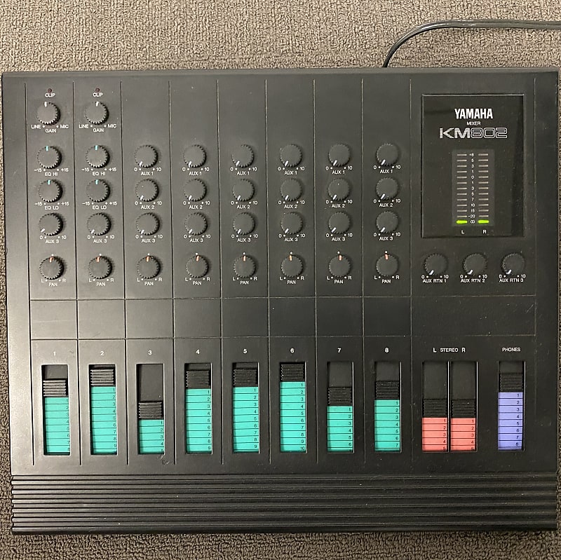Vintage '80s Yamaha KM802 8-Channel Mixer (needs a cleaning) | Reverb
