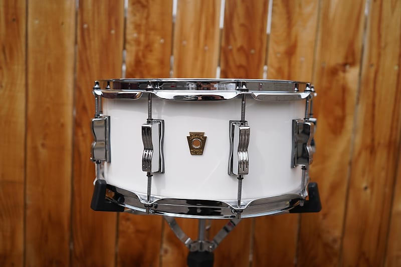 Ludwig USA Classic Maple White Cortex Wrap w/ Chrome Hardware | Reverb