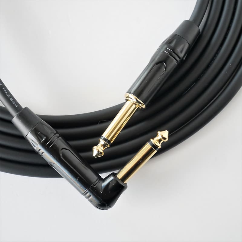 JerroStomps 10ft New Inst Cable, Mogami 2524, Black Gold | Reverb