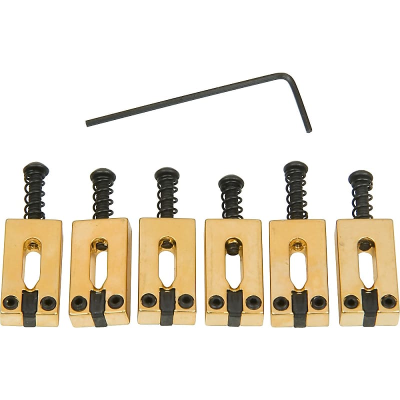 Graph Tech String Saver Classic Tele Narrow Saddle Gold | Reverb