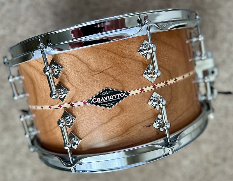 2024, Like-New, Craviotto 13"x7” Solid Cherry snare with | Reverb