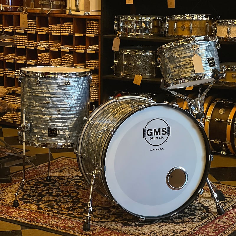 USED GMS Special Edition Custom Drum Set in Sky Blue Pearl - | Reverb