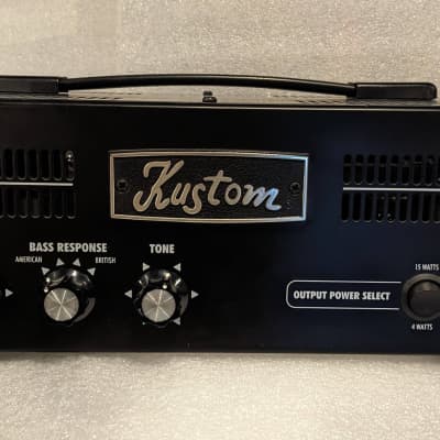 1960s Kustom 200 (Model K200B5) Amp Head Black Tuck & Roll | Reverb