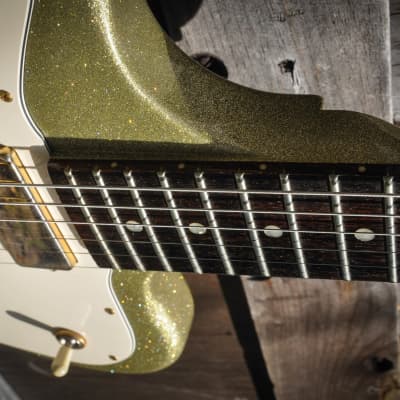 Gibson Custom Shop 1 of 1 Non Reverse FireBird Gold Sparkle | Reverb