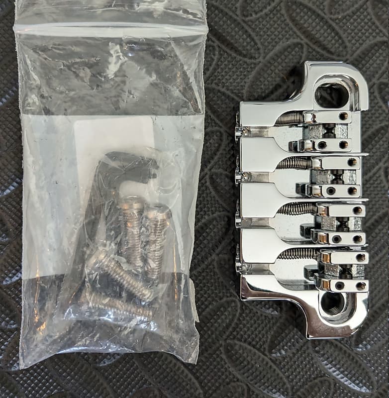 Hipshot Supertone Bass Bridge - 2 Post 2023 - Chrome | Reverb