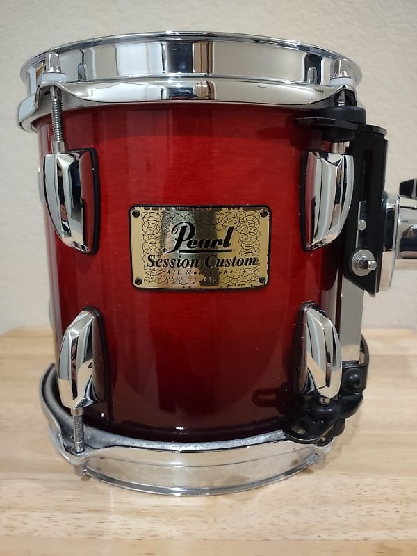 Pearl Session Custom Maple SMX Cranberry Fade 8" x 8" Tom | Reverb