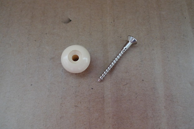 Hofner strap button Cream for German Beatle and Club Basses | Reverb