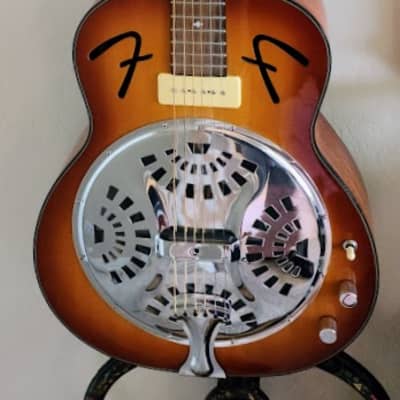Fender Resonator & Case FR-50 2010 - Honey Burst | Reverb