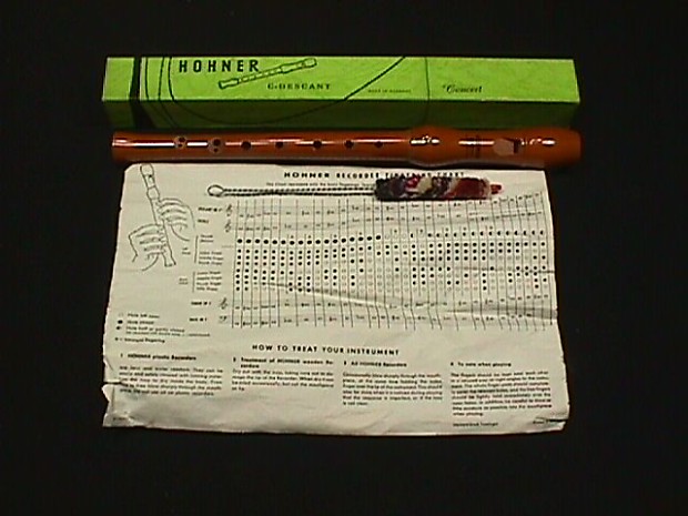 Vintage German Made Hohner All Wood C-Descant Concert | Reverb