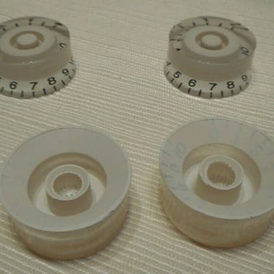 4 New White Speed Knobs for Gibson Guitar or Others | Reverb
