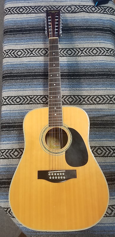 Suzuki Three S F-250 12-string guitar 1970s natural | Reverb