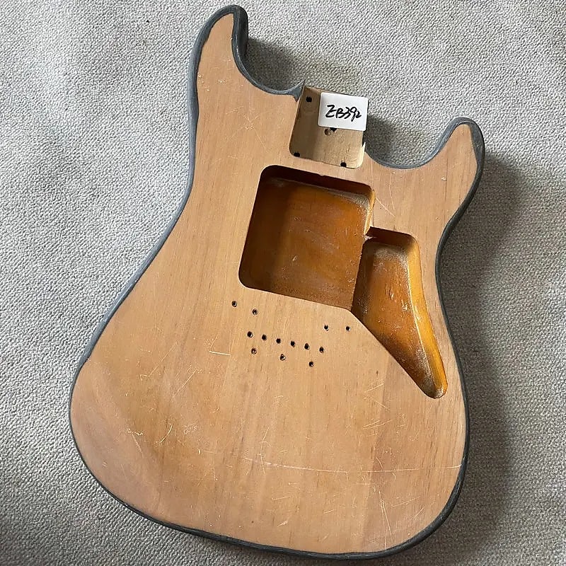 String Through Stratocaster Strat Style Guitar Body | Reverb