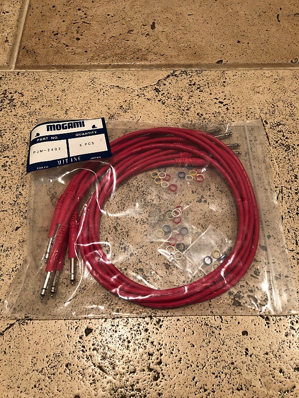 Mogami PJM-2402 24" Red 5-Pack TT Patch Cable | Reverb