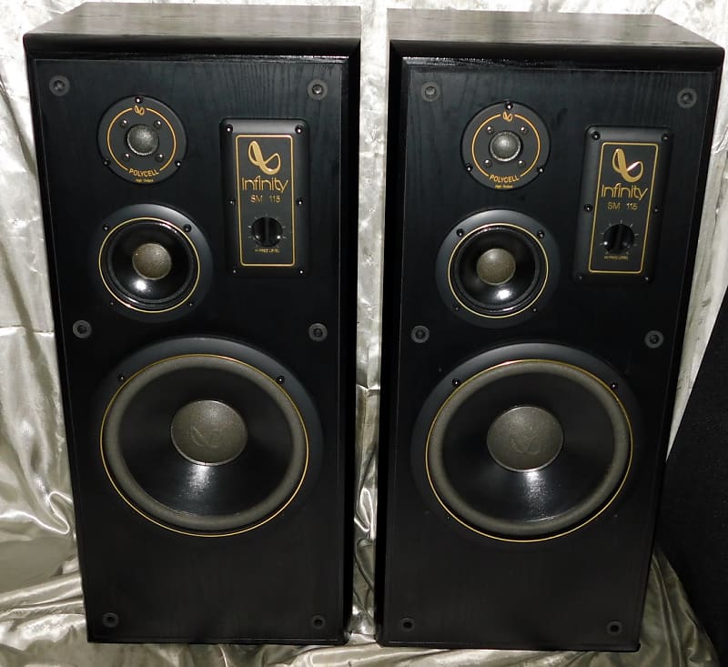 Infinity SM 115 vintage stereo speakers pair | Reverb