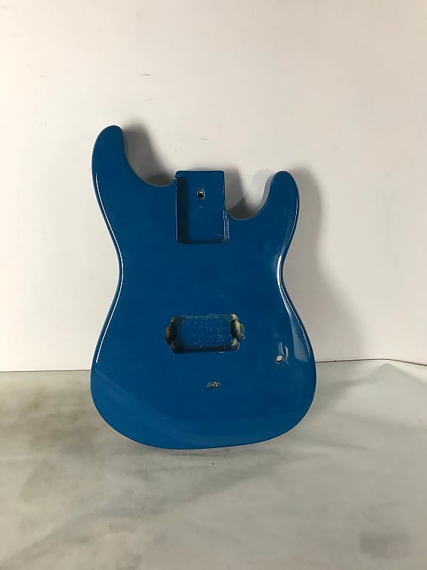 Glossy Blue Mini Children Guitars Body DIY | Reverb UK