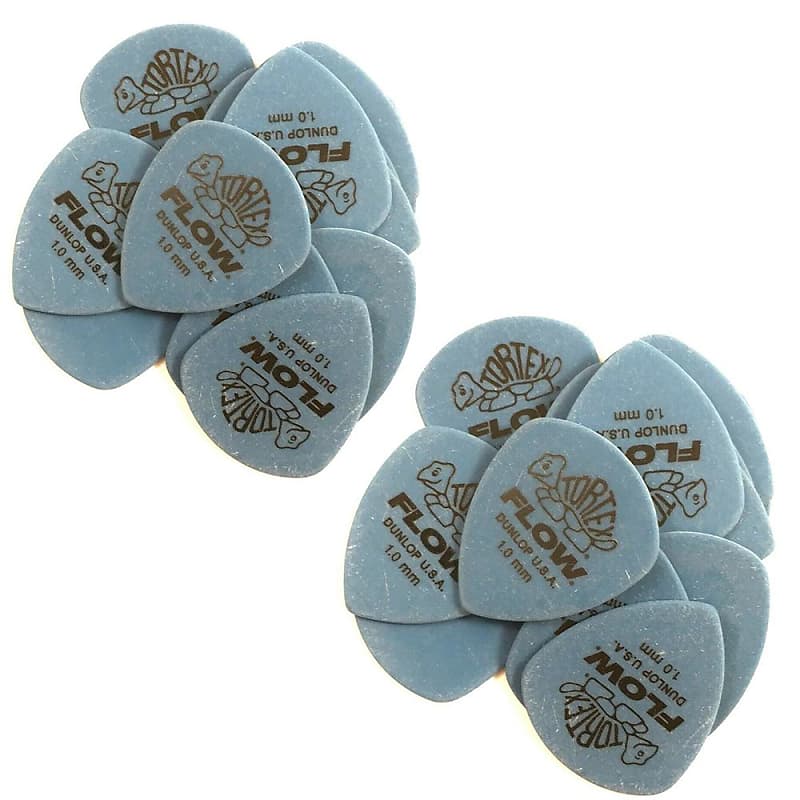 Dunlop Guitar Picks Tortex Flow 24 pack 1.00mm 558P1.00 | Reverb