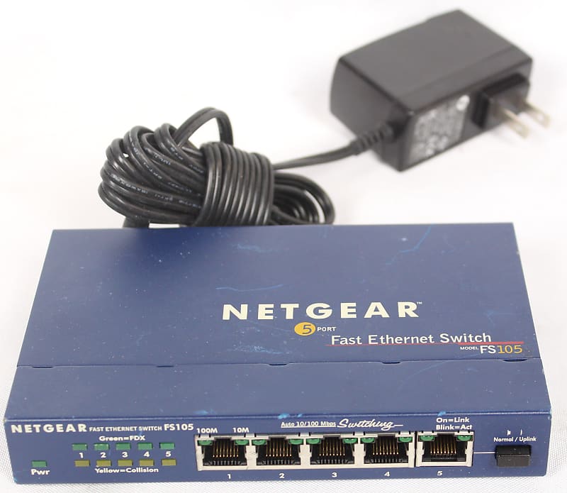 Netgear ProSafe FS105 5-Port 10/100 Fast Ethernet Switch | Reverb