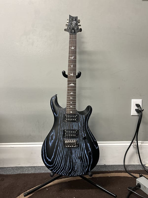 PRS SE Swamp Ash CE 24 Sandblasted 2024 - Sandblasted Blue | Reverb