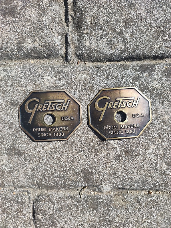 Gretsch Stop sign badges gdrop Late 70's | Reverb