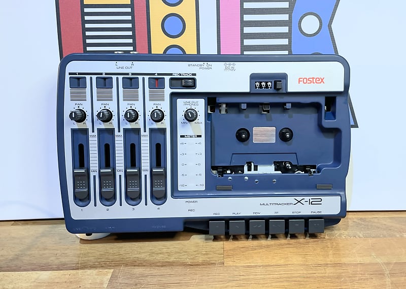 Fostex X-12 Multitracker 4-Track Cassette Recorder - Blue | Reverb