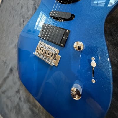 Stagg Stratocaster Metallic Blue Electric Guitar | Reverb