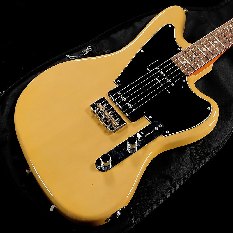 Fender Limited Mahogany Offset Telecaster P90 Yellow Trans | Reverb