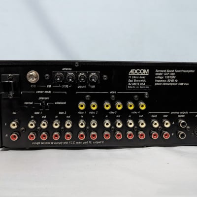 Adcom GTP-550 Surround Sound Tuner Preamplifier | Reverb