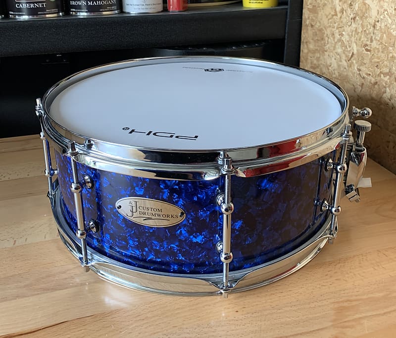 Snare Drum - J&J Custom DrumWorks RestoMod Pearl VPX Limited | Reverb