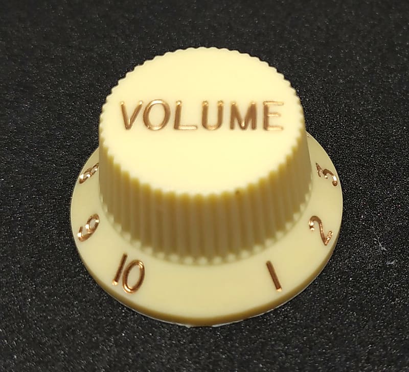 1 Stratocaster UFO cream Volume control Knob, Metric size | Reverb