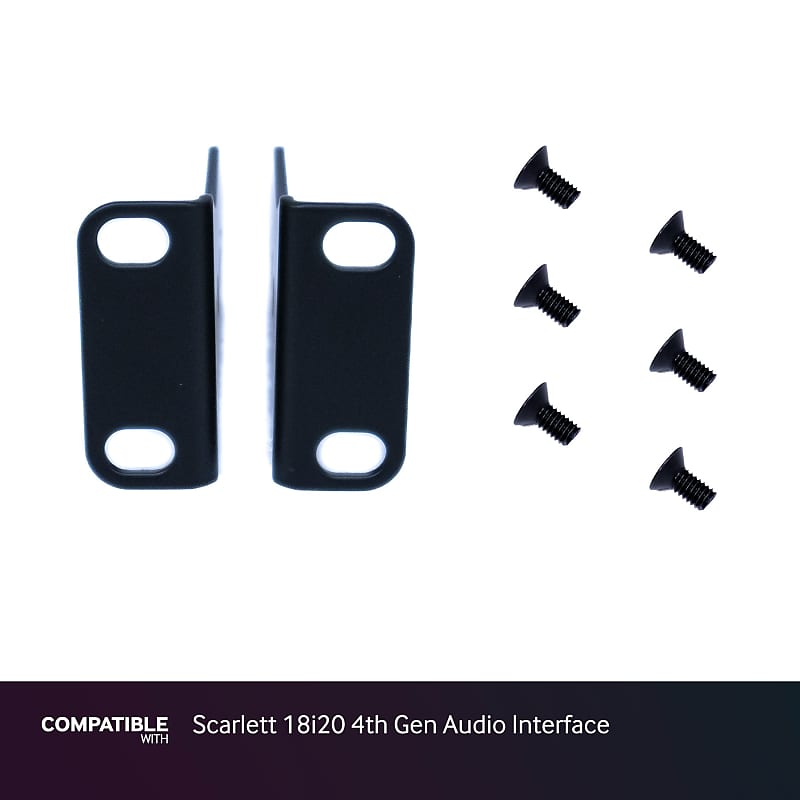 Focusrite Rack Ears with Screws for Scarlett 18i20 4th Gen | Reverb