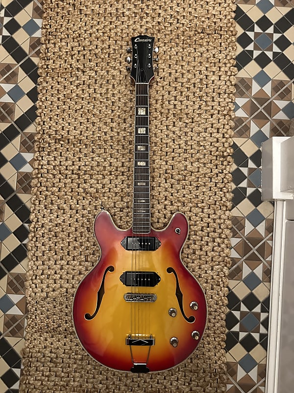 Vintage Commodore N25 Semi Hollow Made In Japan Electric | Reverb