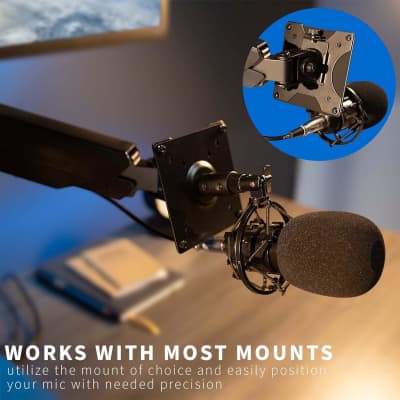Universal Steel Microphone Vesa Adapter Kit, Tabletop Mic | Reverb