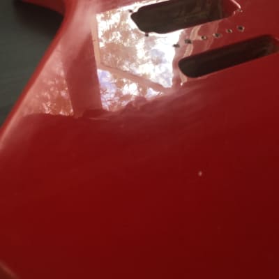 B.C. Rich Warlock body 1980’s - Red | Reverb