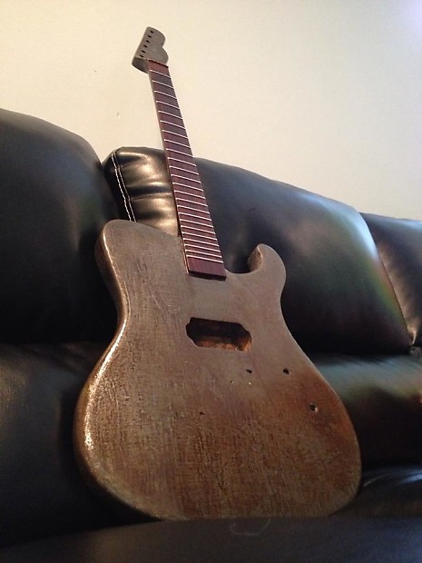 Custom Rust Bucket Rock Tele - 24 fret Neck Thru Husk - huge | Reverb