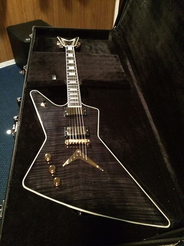 Left handed Dean Z Explorer Black Gold - RARE | Reverb