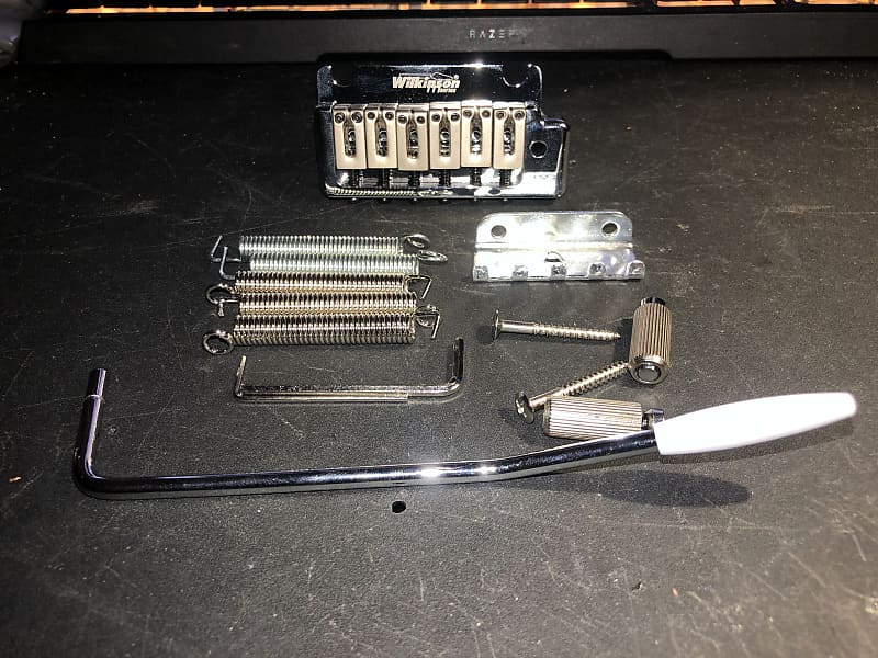 Wilkinson 2 point tremolo bridge chrome | Reverb