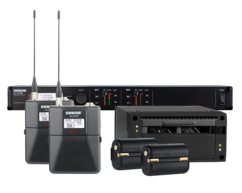 Mint Shure ULXD Dual-Channel Wireless Kit with Bodypack, | Reverb