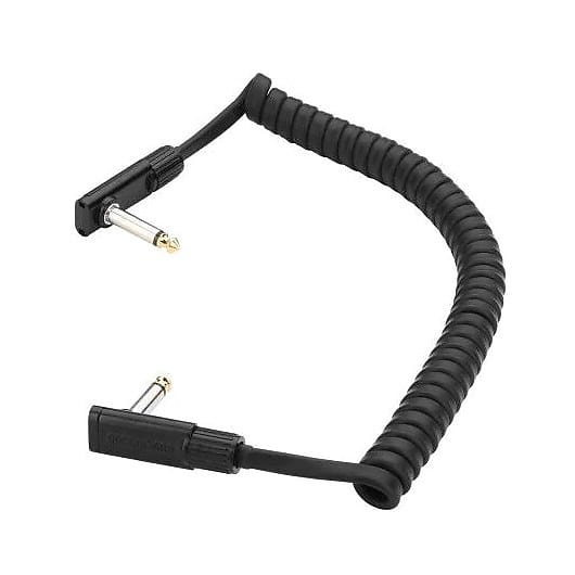 RockBoard Black Coiled Series Flat Patch Cable - 150 CM / 59 | Reverb