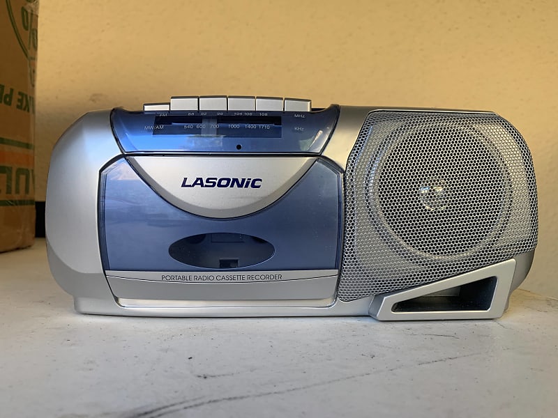 Mini Lasonic TRC-397 BLUE Boombox Radiorecorder Player | Reverb
