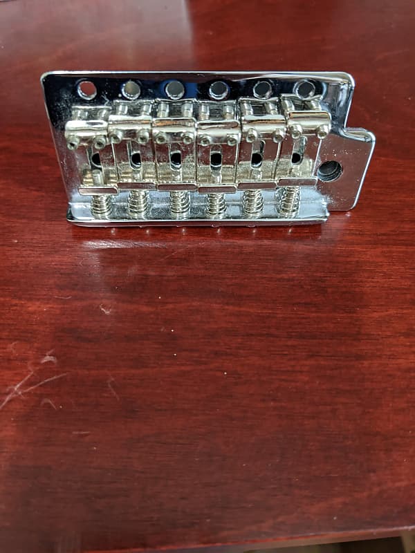 Squier Strat Bridge with GFS Steel Block | Reverb