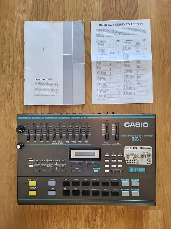 Casio RZ-1 PLUS 1986 Sampler Drum Machine 8bit Lo Fi 8 bit | Reverb