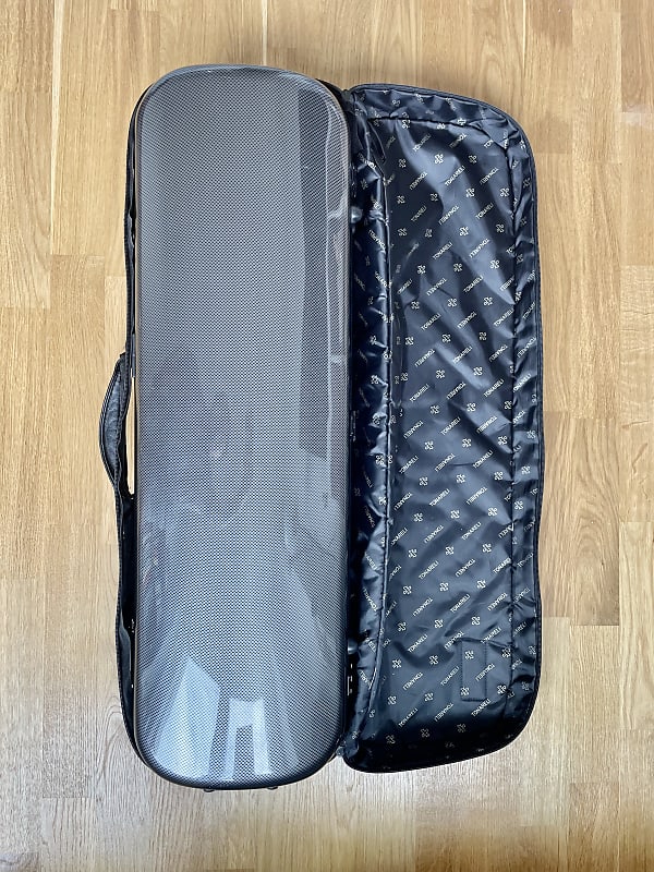 Tonareli Oblong Fiberglass Violin Case with Cover | Reverb
