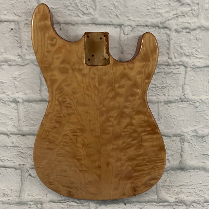 WD Strat-Style Quilted Maple Over Mahogany Electric Guitar | Reverb