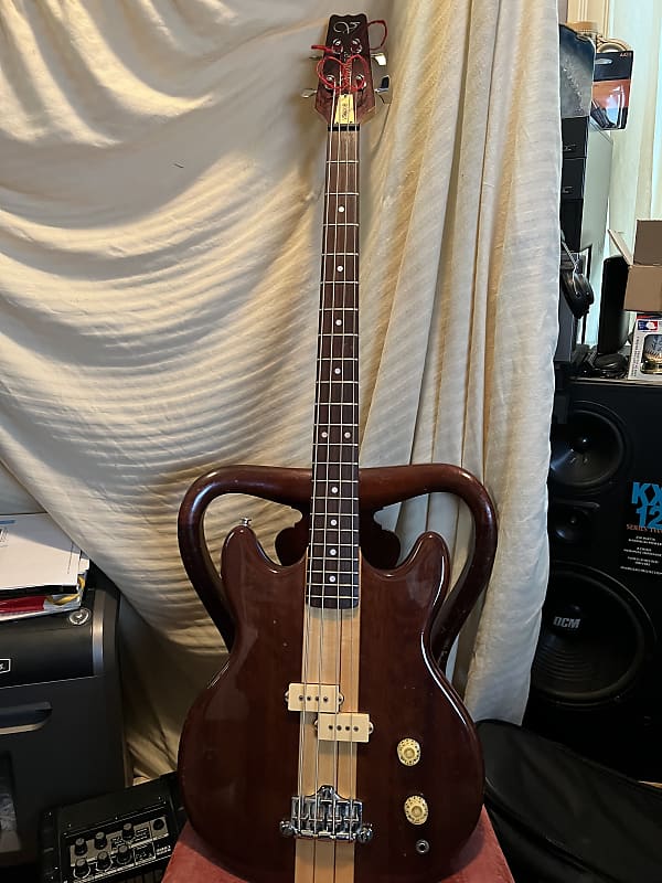 vantage vs600b bass guitar 80's brown | Reverb